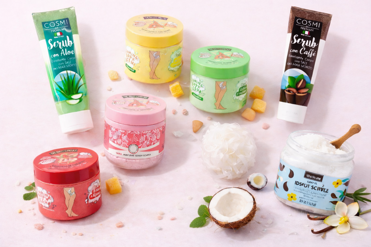 Gommages corps (body scrubs) - grossiste Kcosmétiques
